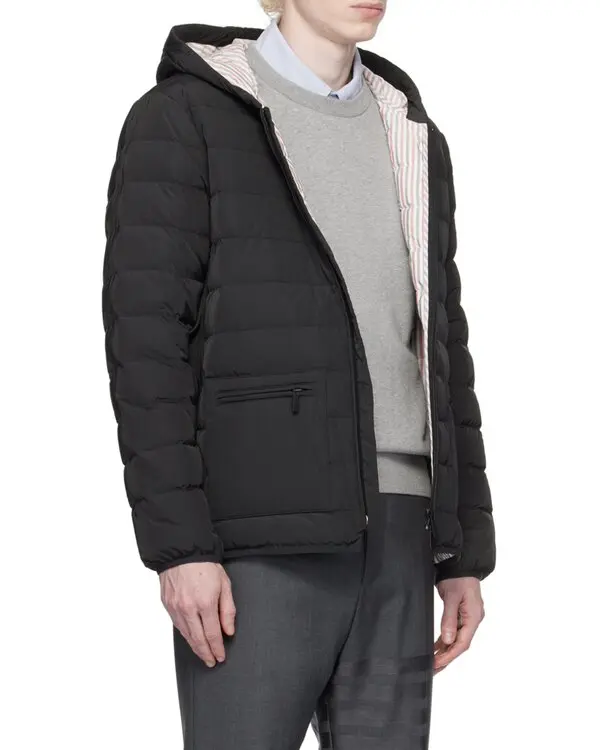 Thom Browne 4-bar Padded Hooded Jacket