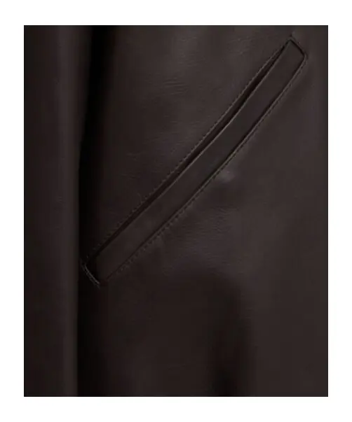 THE ROW Leather Bomber Jacket