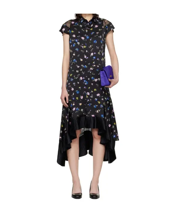 Sacai Printed Midi Dress