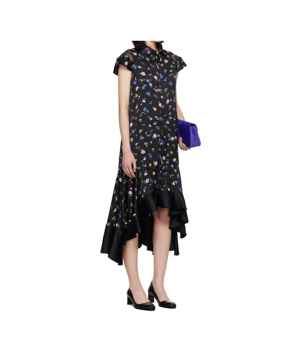 Sacai Printed Midi Dress