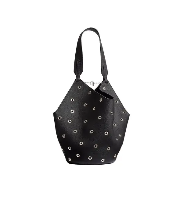 Khaite Small Lotus Eyelet Detailed Tote Bag