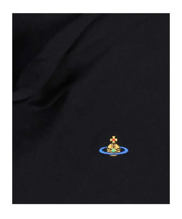VIVIENNE WESTWOOD Logo Embroidered Boat Neck Jumper