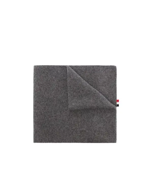 Thom Browne 4-bar Knitted Scarf - Grey