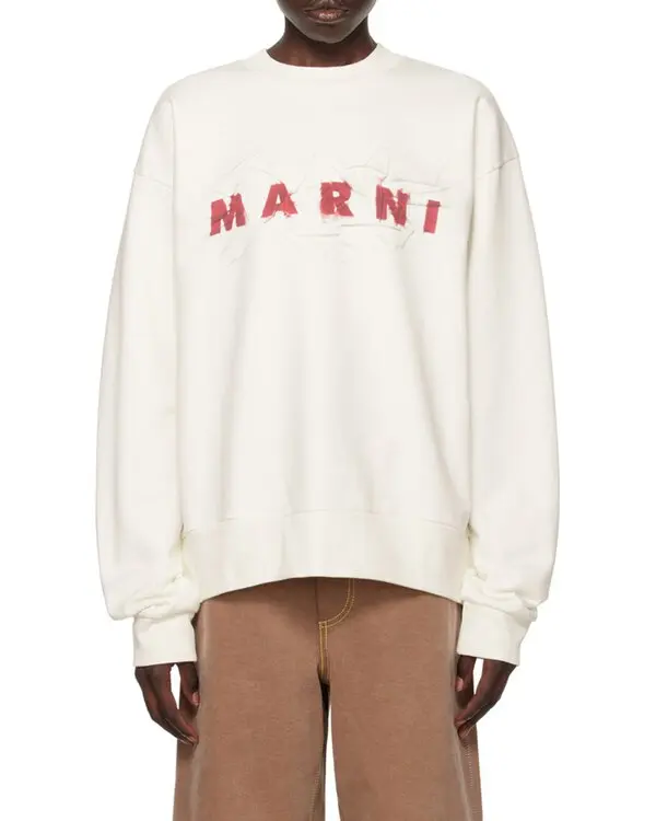 Marni Logo Printed Crewneck Sweatshirt