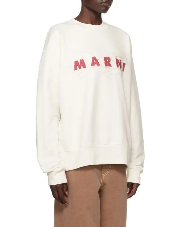 Marni Logo Printed Crewneck Sweatshirt