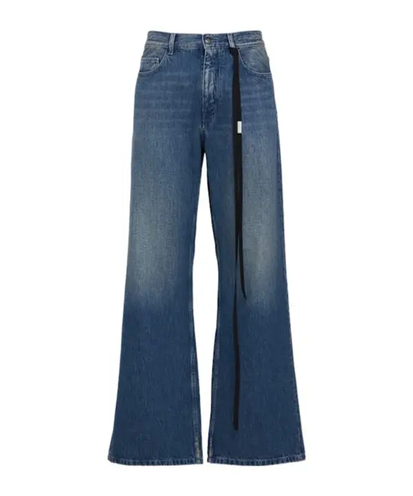 ANN DEMEULEMEESTER Modest Relaxed Bootcut Jeans