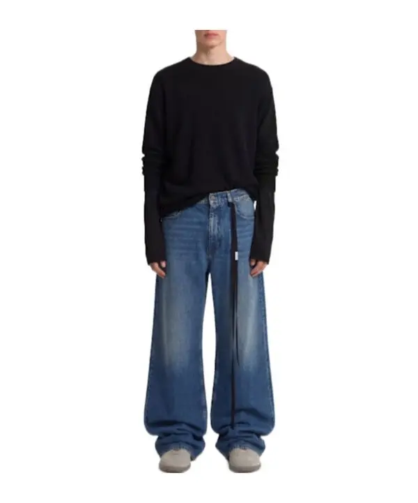 ANN DEMEULEMEESTER Modest Relaxed Bootcut Jeans