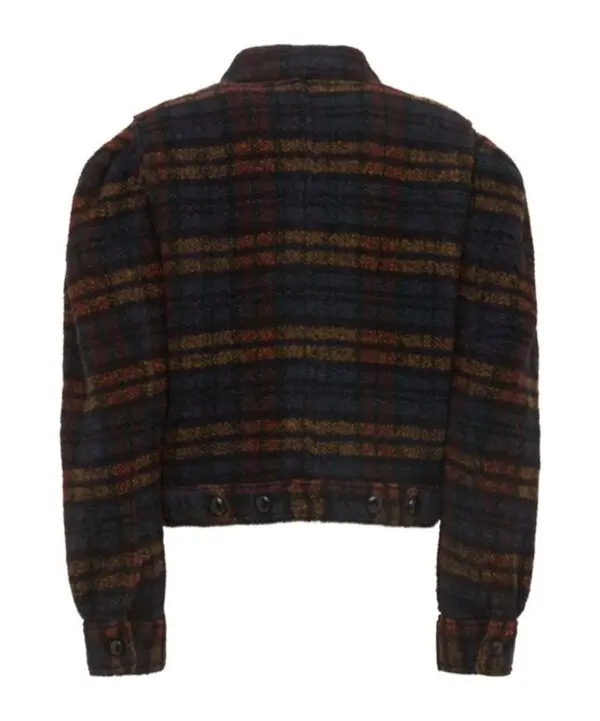 Isabel Marant Étoile Wool Blend Plaid Jacket