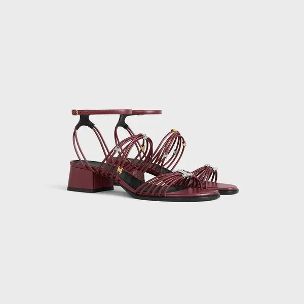 Celine Clémence Heeled Sandal In Goatskin