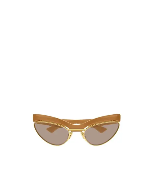 Bottega Veneta Angle Cat Eye Sunglasses - Nude
