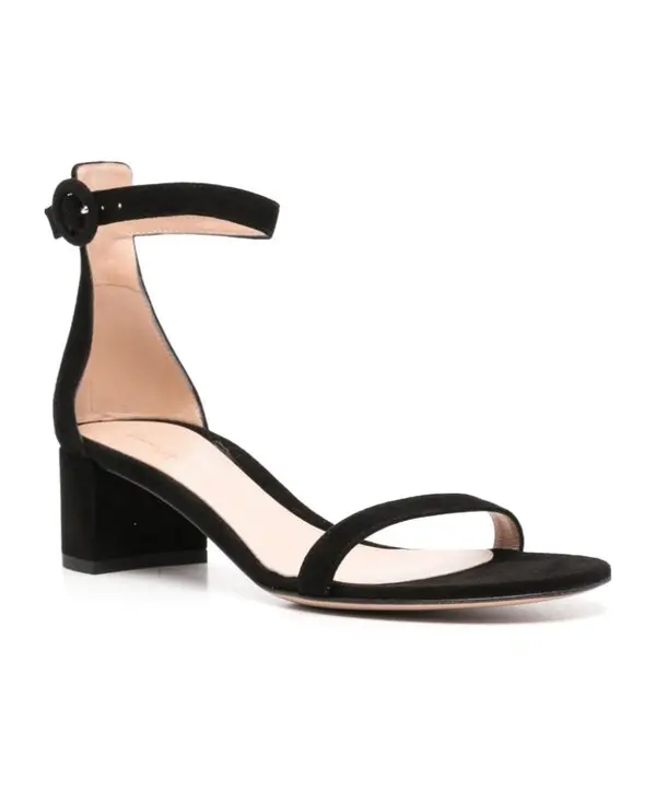 GIANVITO ROSSI Round-headed High-heeled Sandals With Ankle Strap