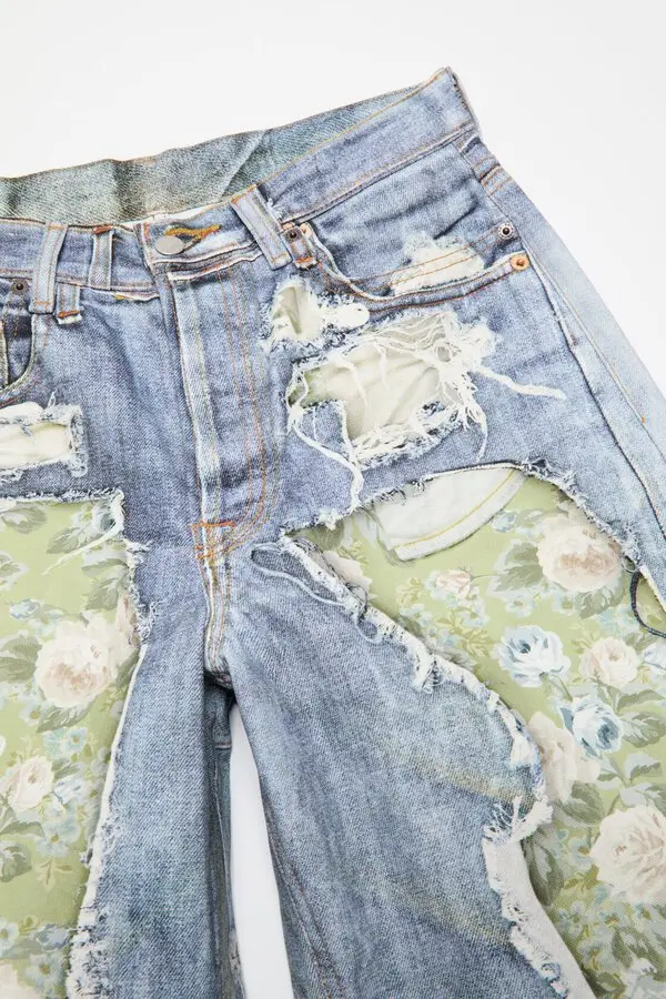 Acne Studios Trompe L'oeil Distressed Jeans