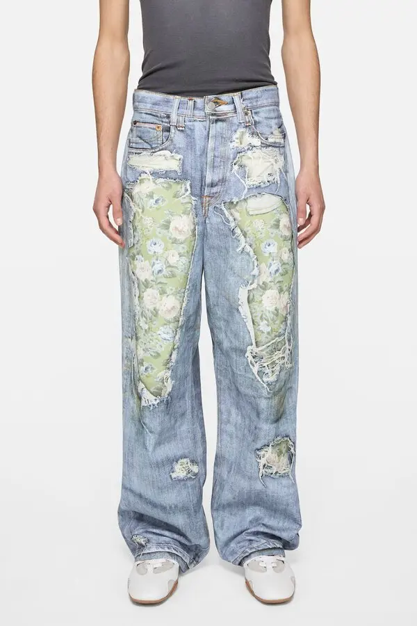 Acne Studios Trompe L'oeil Distressed Jeans