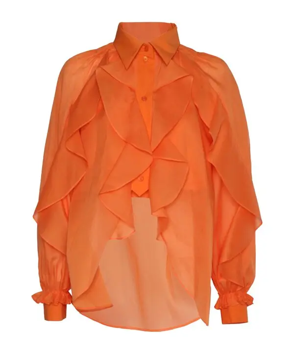 Alberta Ferretti Ruffled Shirt