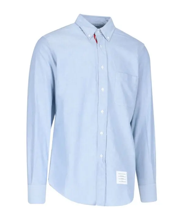 Thom Browne Collared Button-up Oxford Shirt - Blue