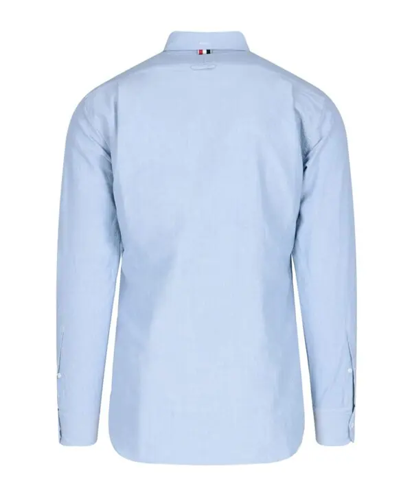 Thom Browne Collared Button-up Oxford Shirt - Blue