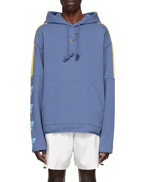 We11Done Logo Print Drawstring Hoodie