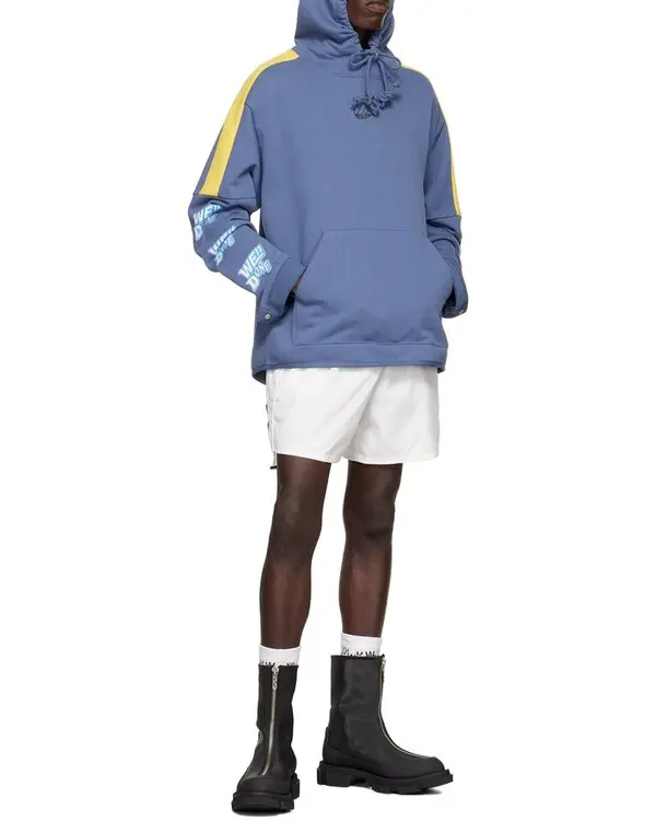 We11Done Logo Print Drawstring Hoodie