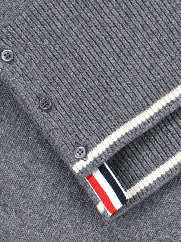Thom Browne Long-sleeved Crewneck Jumper With Signature Striping