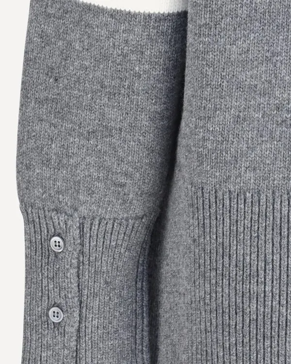 Thom Browne Long-sleeved Crewneck Jumper With Signature Striping