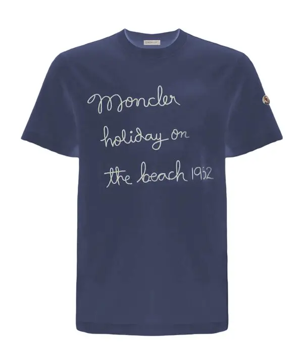 Moncler Short-sleeved T-shirt - Blue