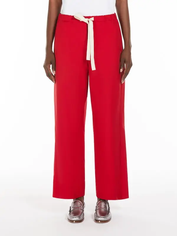 Max Mara Poplin Drawstring Trousers