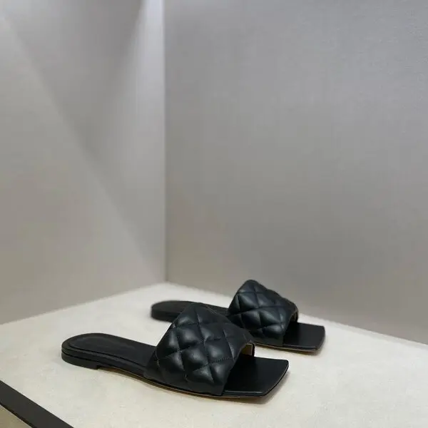 Bottega Veneta Matelassé Flat Sandals
