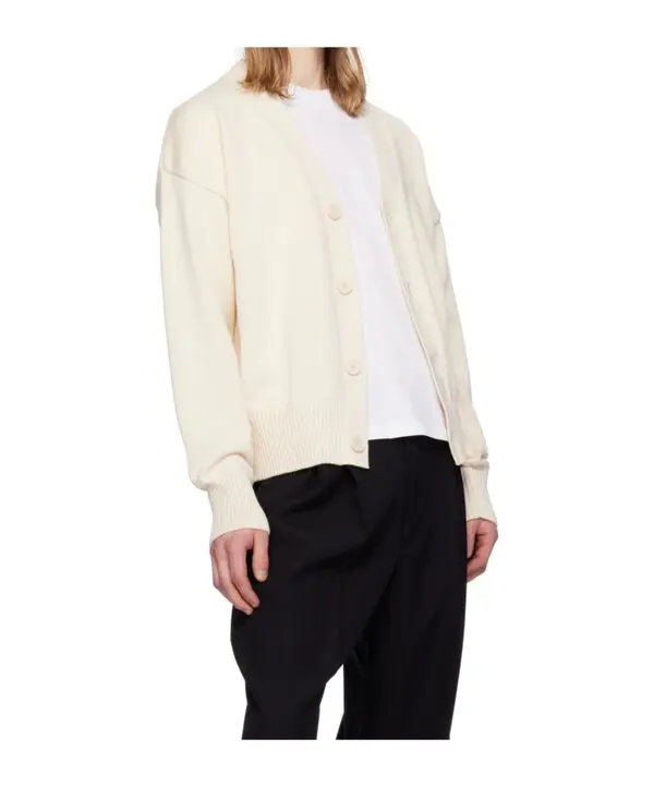 Ami Logo Embroidered V-neck Cardigan