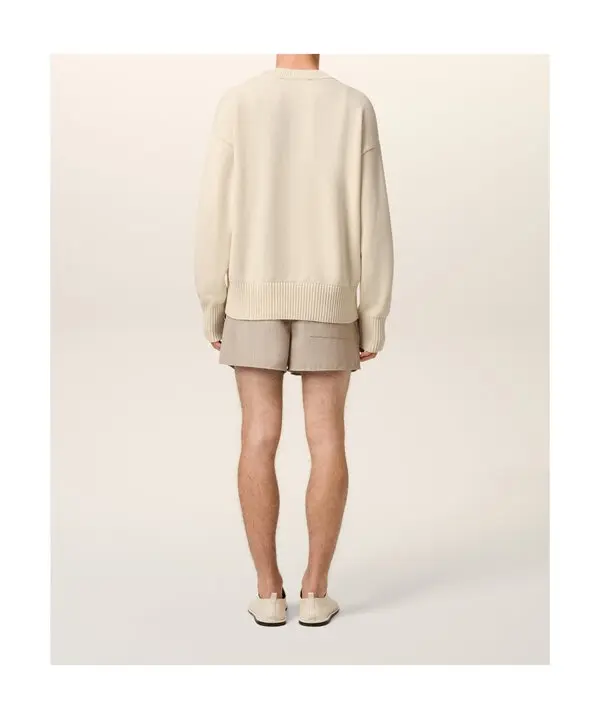 Ami Logo Embroidered V-neck Cardigan