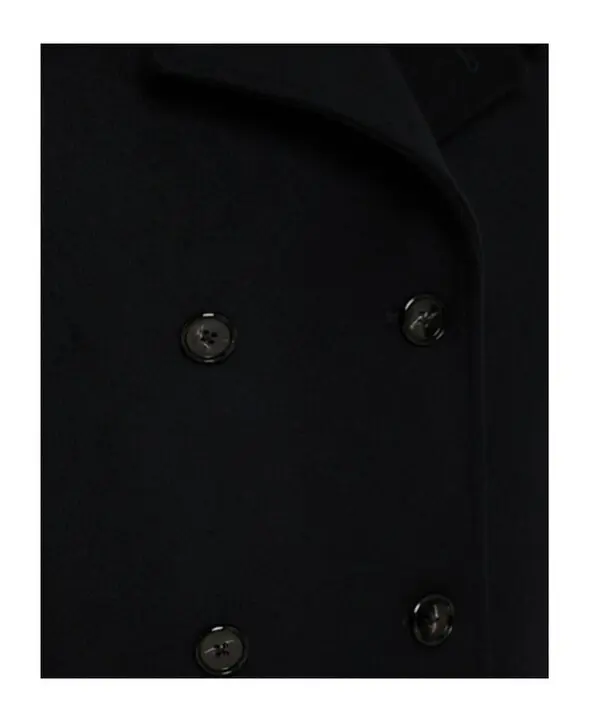 ANN DEMEULEMEESTER Miles Long Double Breasted Wool Blend Coat