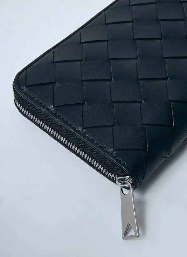 Bottega Veneta Intrecciato Zip Around Wallet