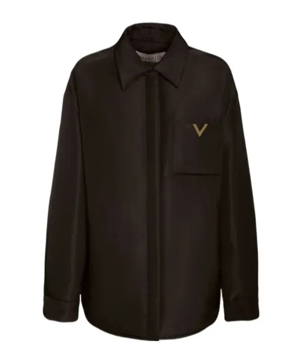 Valentino Garavani Padded Silk Faille Overshirt