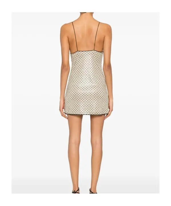 Oseree Lumire Rose Pois Mini Dress