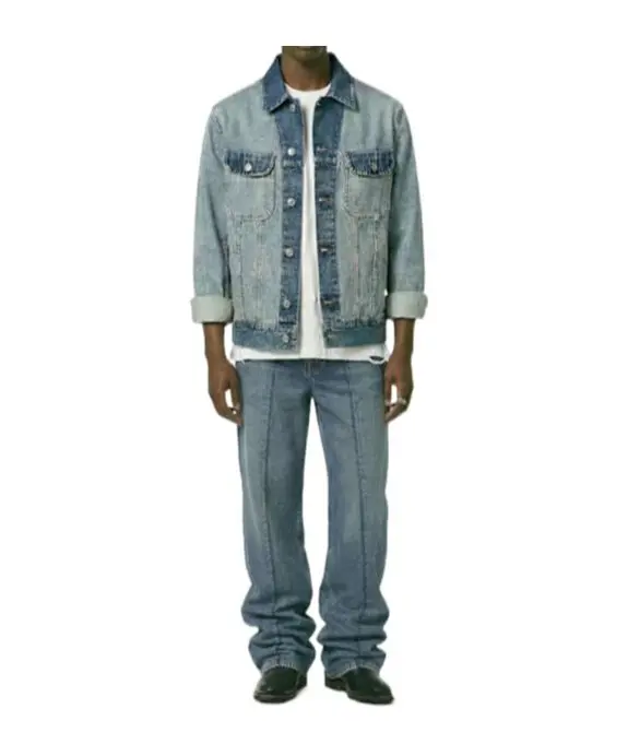 MAISON MARGIELA Denim Trucker Jacket - Gray