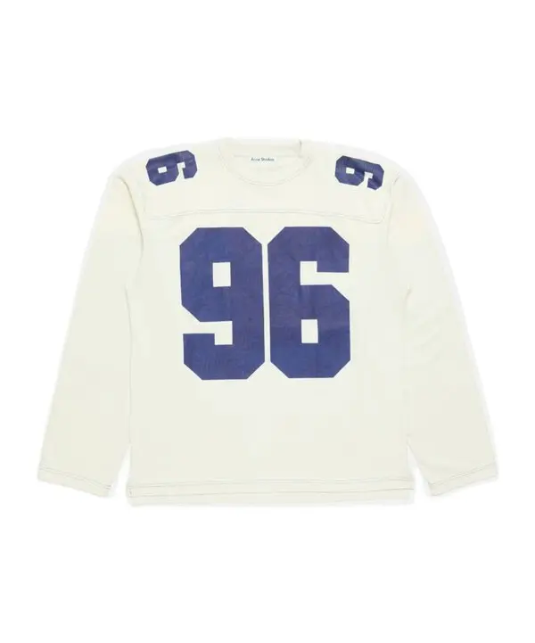 Acne Studios Number Print Long Sleeve Sweatshirt