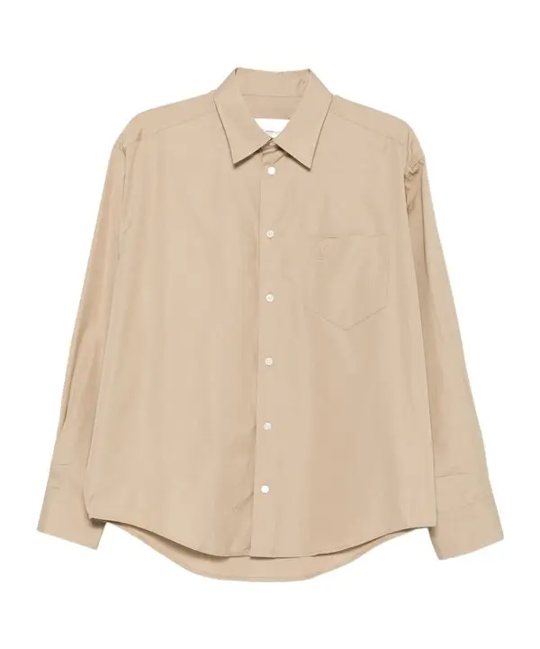 AMI Paris Long-sleeved Shirt - Nude