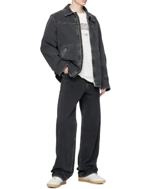 MAISON MARGIELA Numbers Motif Zip Up Jacket - Black