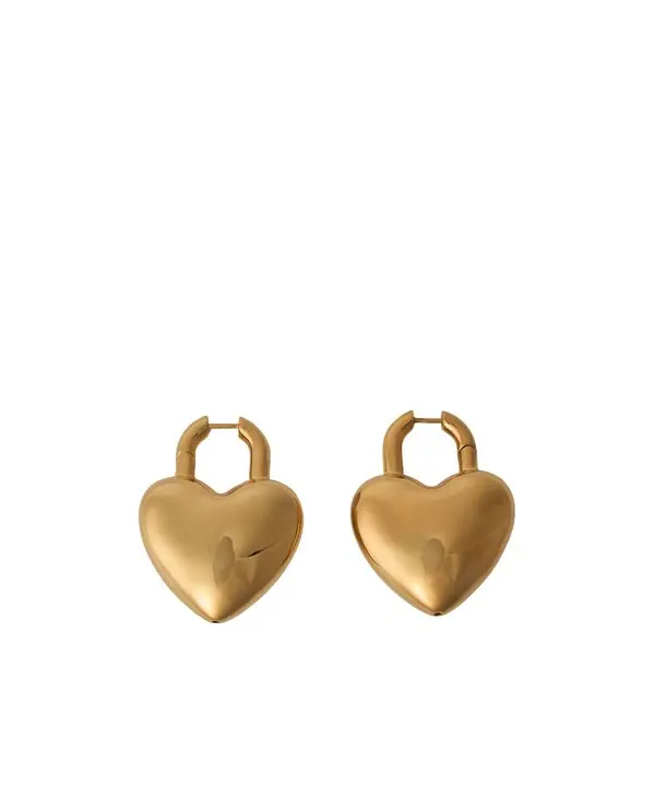 Balenciaga Xl Minnie Heart Earrings