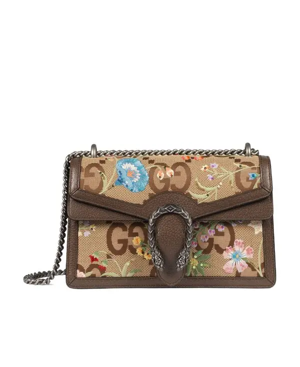 Gucci Dionysus Jumbo Gg Small Shoulder Bag - Brown