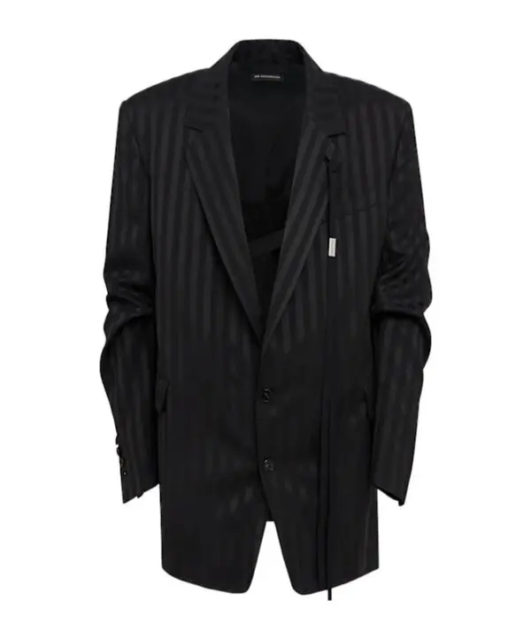 ANN DEMEULEMEESTER Tailored Jacket With Vertical Stripes