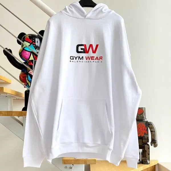 Balenciaga Printed Hooded Sweater