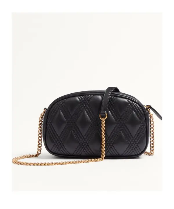 Valentino Garavani Quilted Vlogo Shoulder Bag - Black