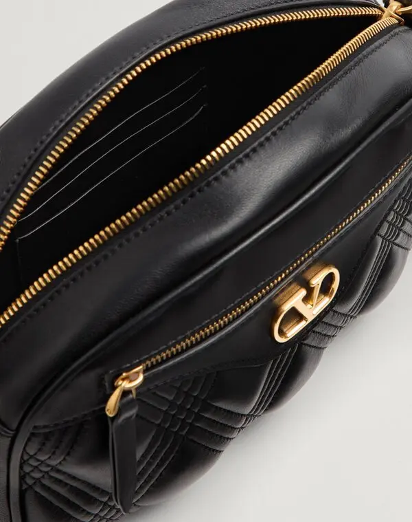 Valentino Garavani Quilted Vlogo Shoulder Bag - Black