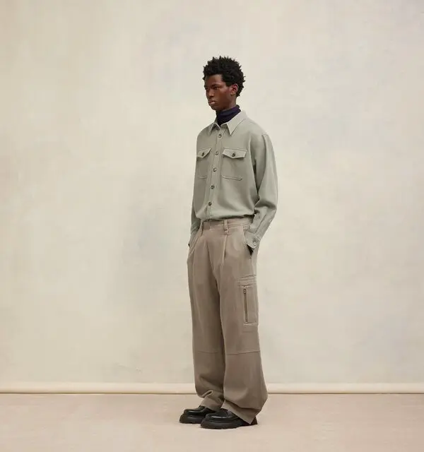 AMI Paris Long Sleeved Buttoned Shirt