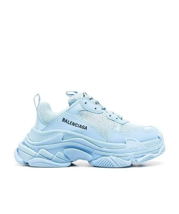 Balenciaga Triple S Lace-up Sneakers - Blue