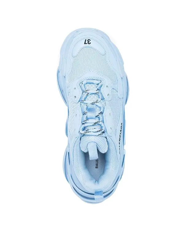 Balenciaga Triple S Lace-up Sneakers - Blue