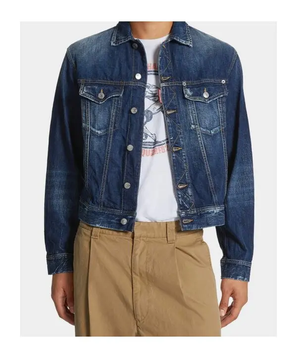Dsquared2 Be Cool Be Nice Wash La" Denim Jacket