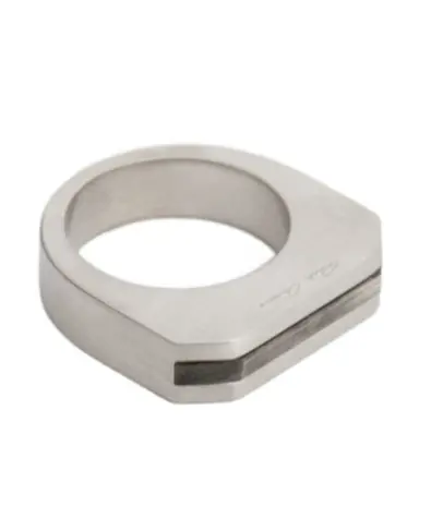 Rick Owens Crystal Hollywood Ring - White
