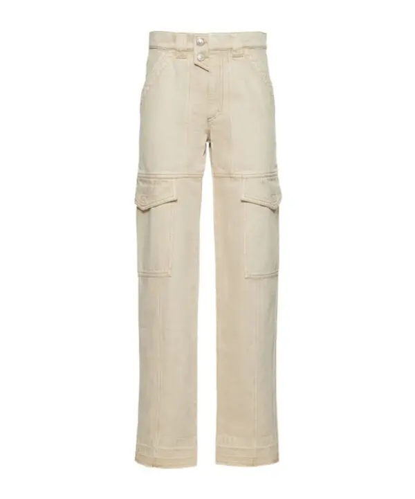 Isabel Marant Étoile Vayoneo Cotton Denim Cargo Jeans