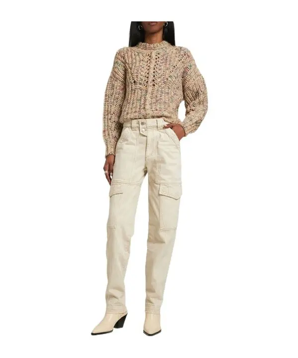 Isabel Marant Étoile Vayoneo Cotton Denim Cargo Jeans
